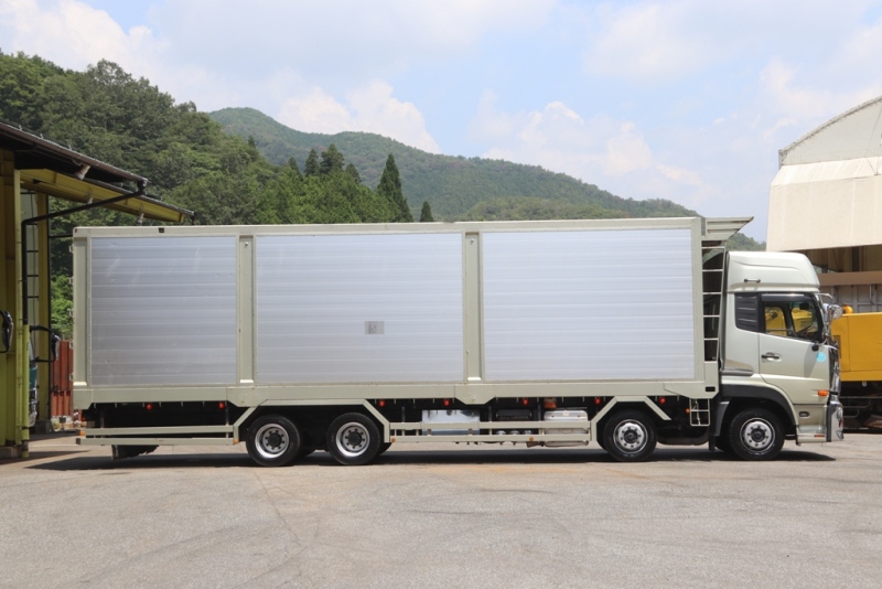 中古チップ運搬車 UDトラックス クオン /H27 UDトラックスクオン ハイルーフ25tスライドデッキ 中古トラック詳細|中古トラック・トレーラー・バスの情報なら【トラックバンク】