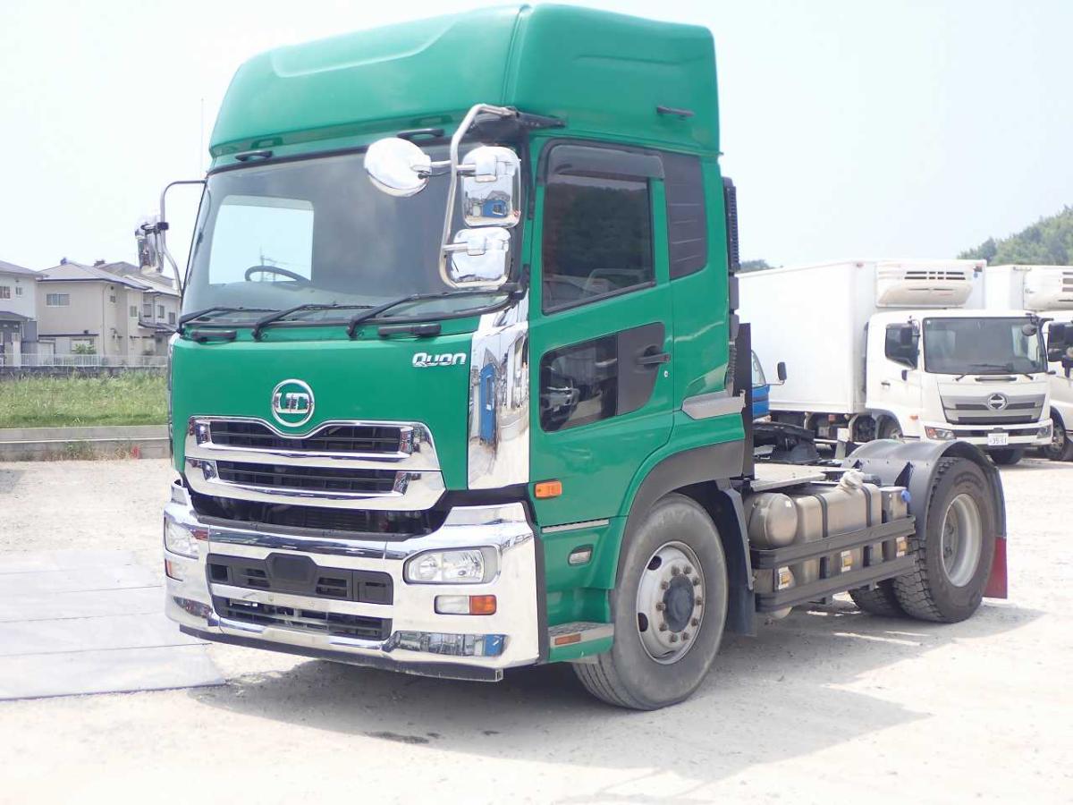 中古トラクタ UDトラックス クオン /H29年 PTOダンプレバー付き 49万km 450ps 11,5t ハイルーフ 画像・動画一覧|中古トラック・トレーラー・バスの情報なら【トラックバンク】