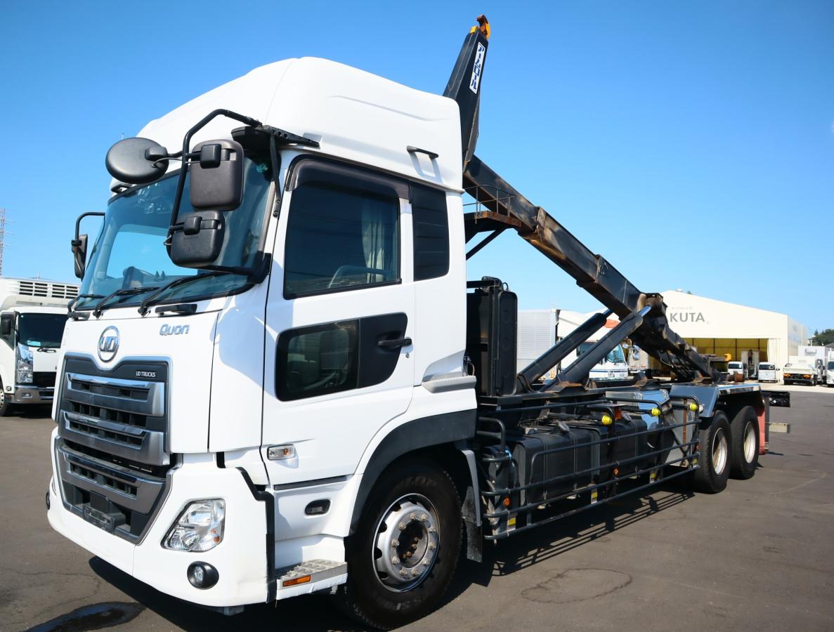 中古コンテナ車 UDトラックス クオン /11.7tアームロール 8.5mモード切替付 AT車 中古トラック詳細|中古トラック・トレーラー・バスの情報なら【トラックバンク】